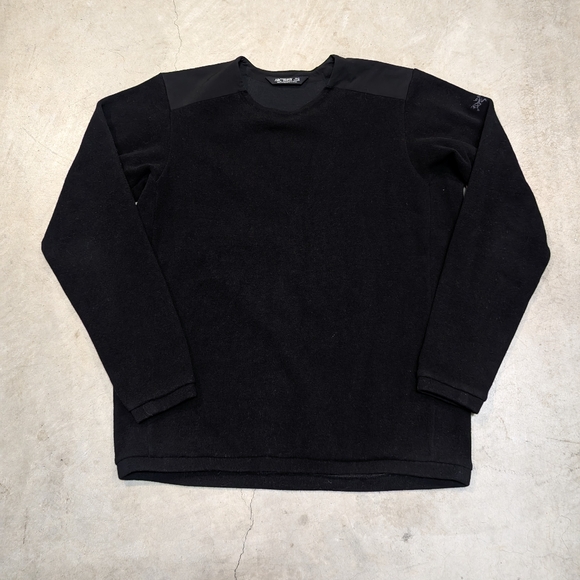 Arc'teryx | Sweaters | Arcteryx Donovan Sweater Mens L Black Wool Blend ...